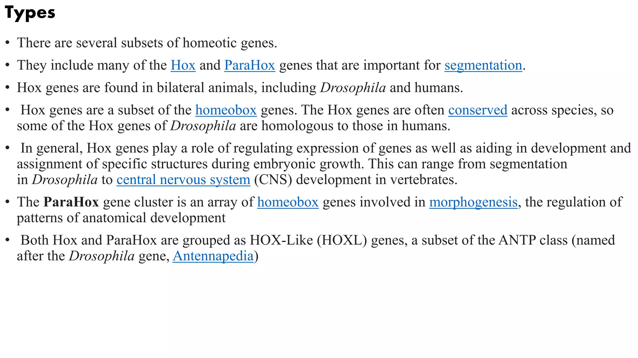 Homeotic genes | PPTX