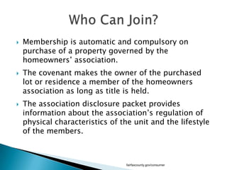 Homeowners' Associations 101 | PPTX