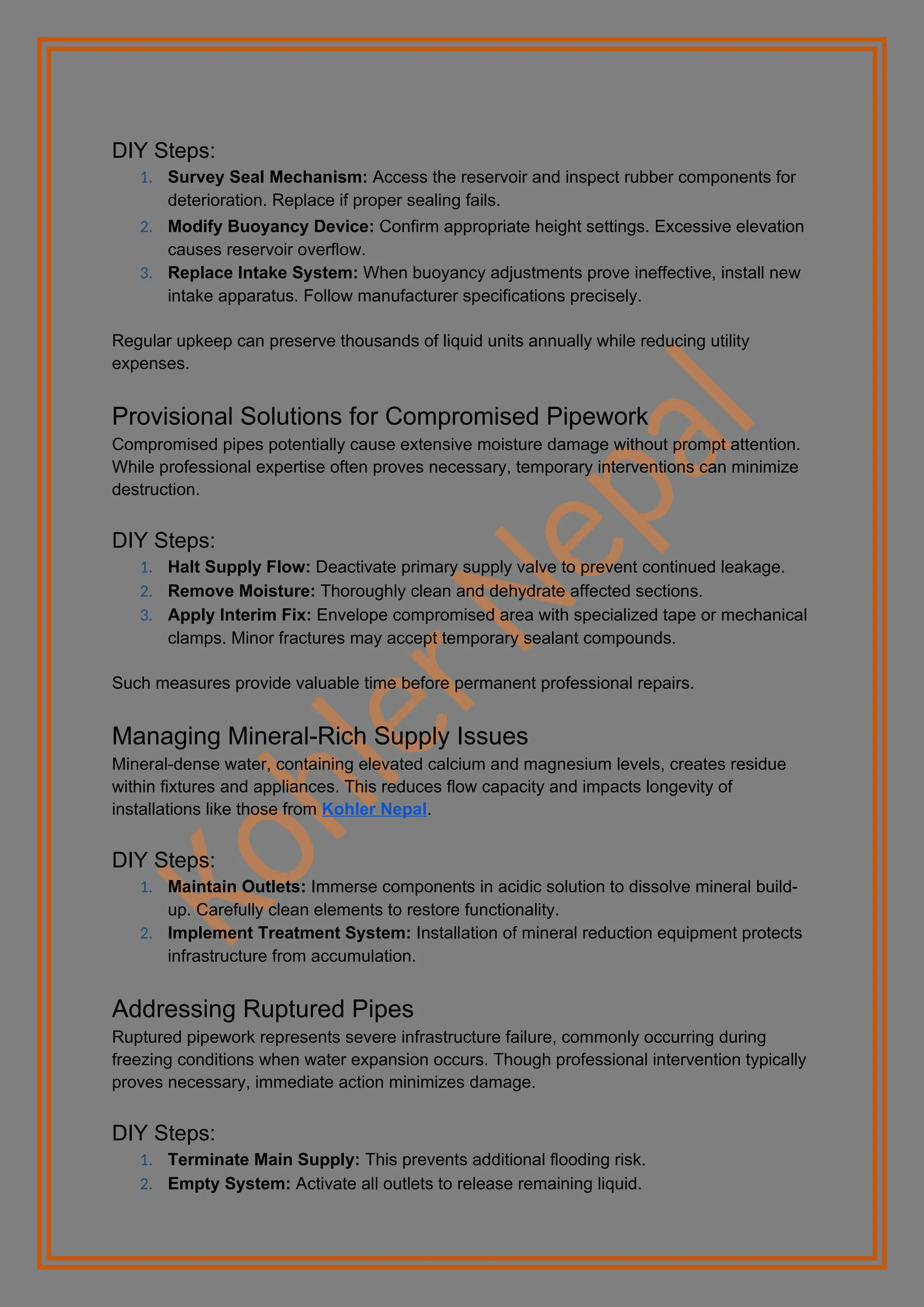 Homeowner's Guide to DIY Plumbing Fixes Kohler Nepal.docx