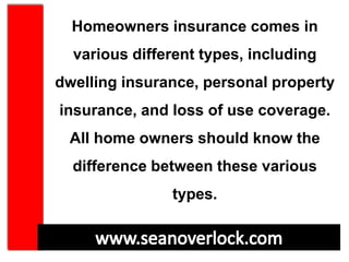 Homeowners Insurance | PPTX