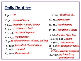 Daily Routine | PPT