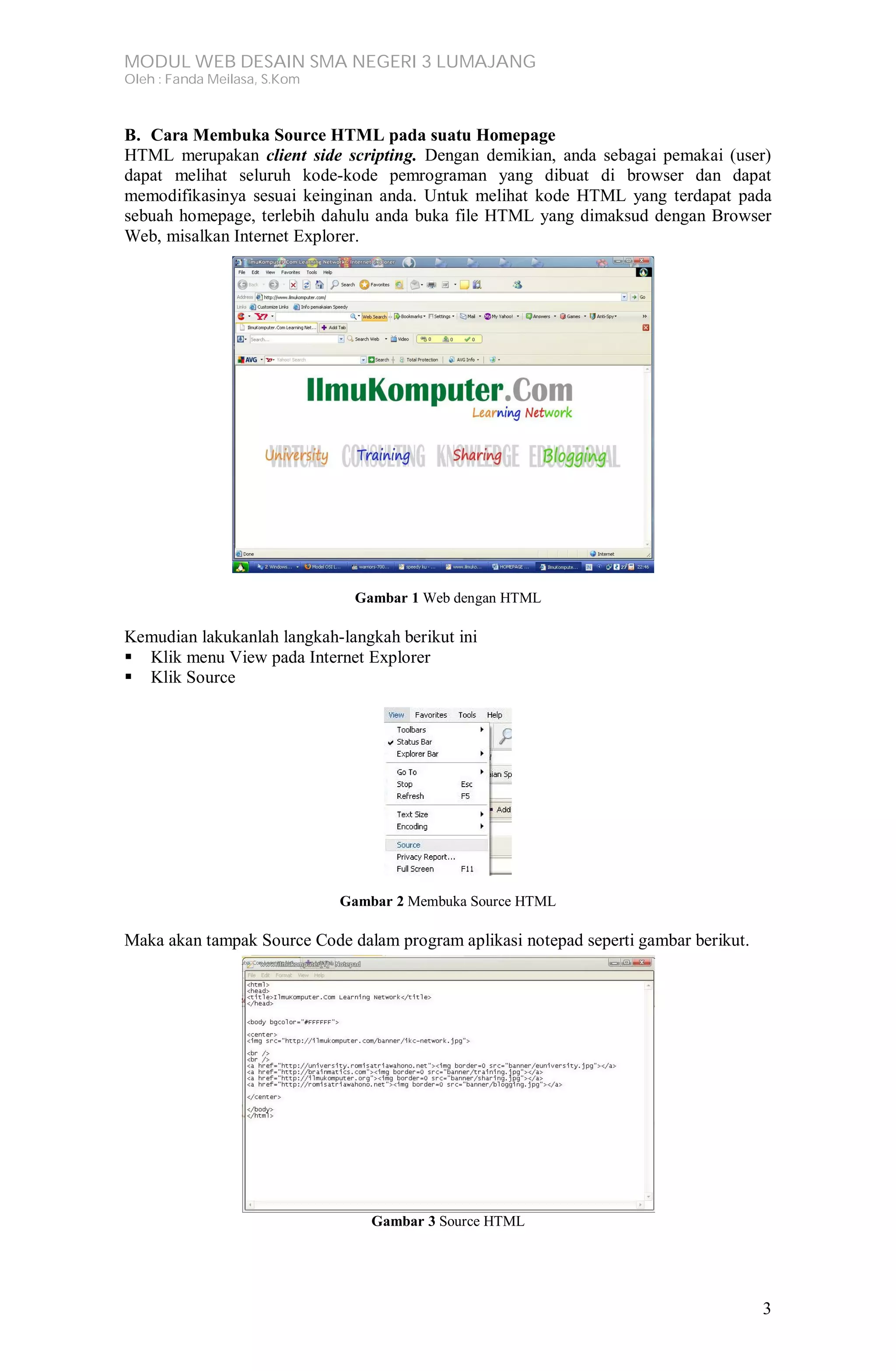 Homepage untuk informasi dan komunikasi | PDF
