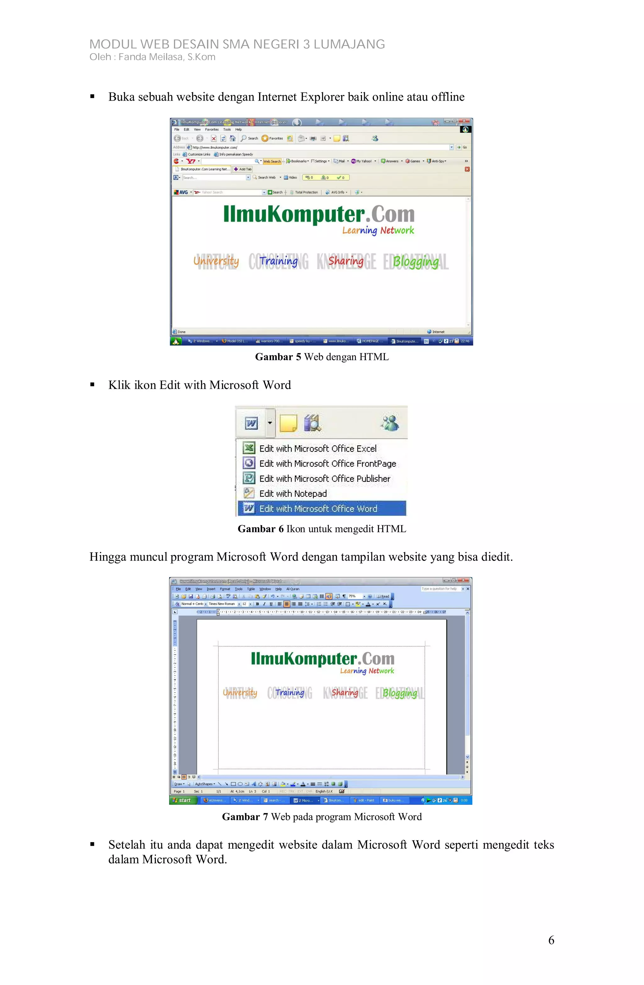 Homepage untuk informasi dan komunikasi | PDF