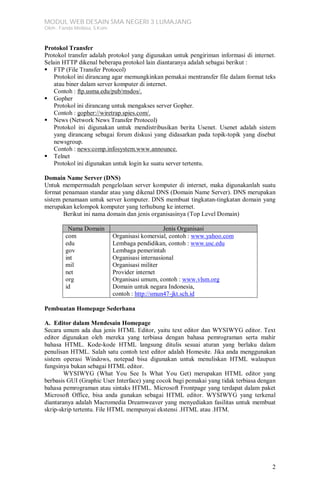 Homepage untuk informasi dan komunikasi | PDF