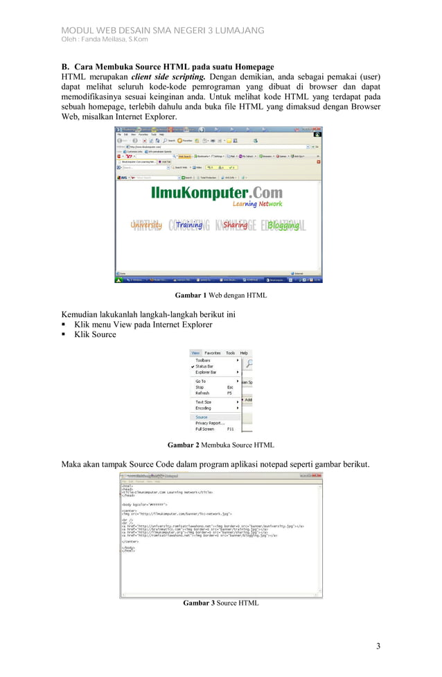 Homepage untuk informasi dan komunikasi | PDF