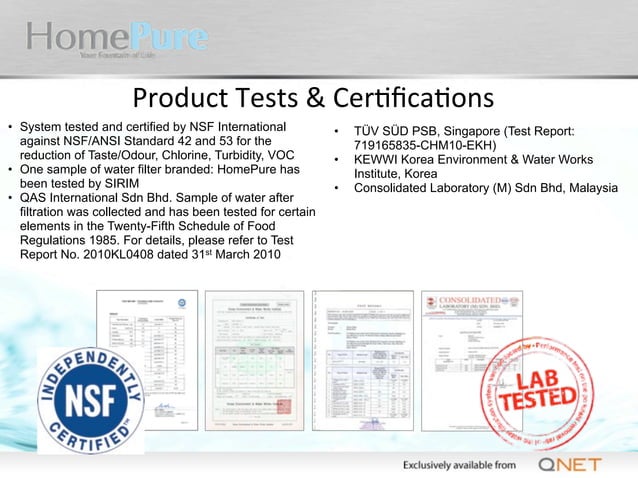 QNet presents Home Pure - 2011 | PPT