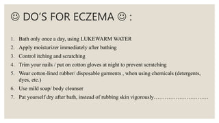 Home remedies and patient counselling tips for eczema- By Rxvichu ...