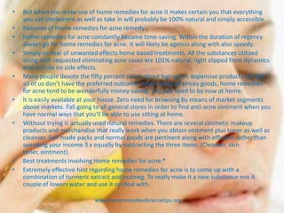 Home remedies for acne ppt | PPT