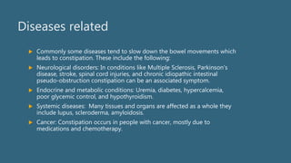 Home remedies for constipation causes, symptoms | PPTX