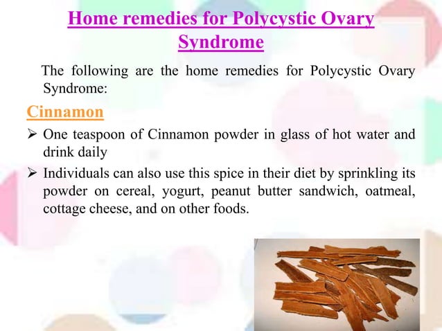 Home remedies for polycystic ovary syndrome | PPTX