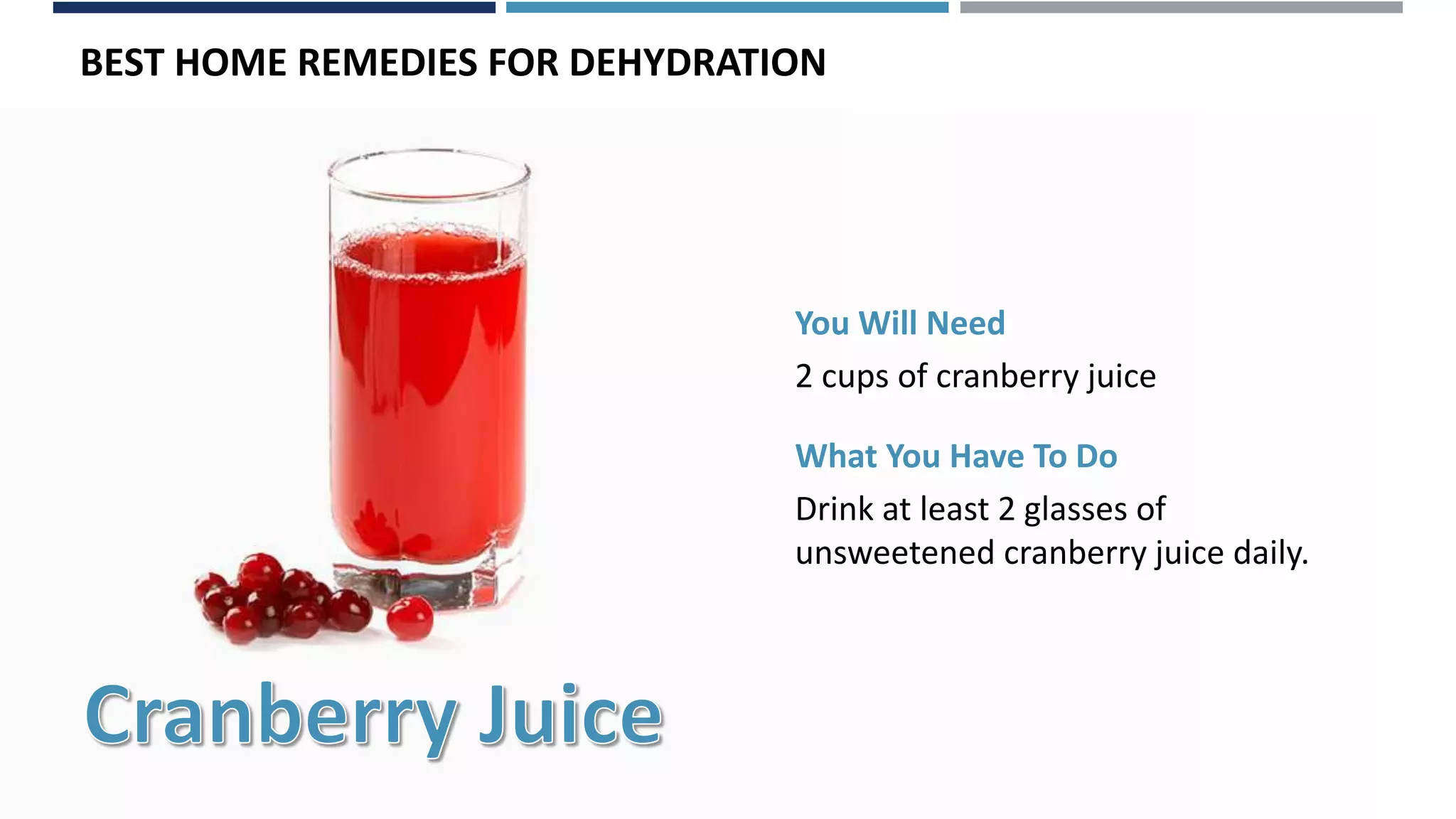 Home remedies to treat dehydration | PPTX