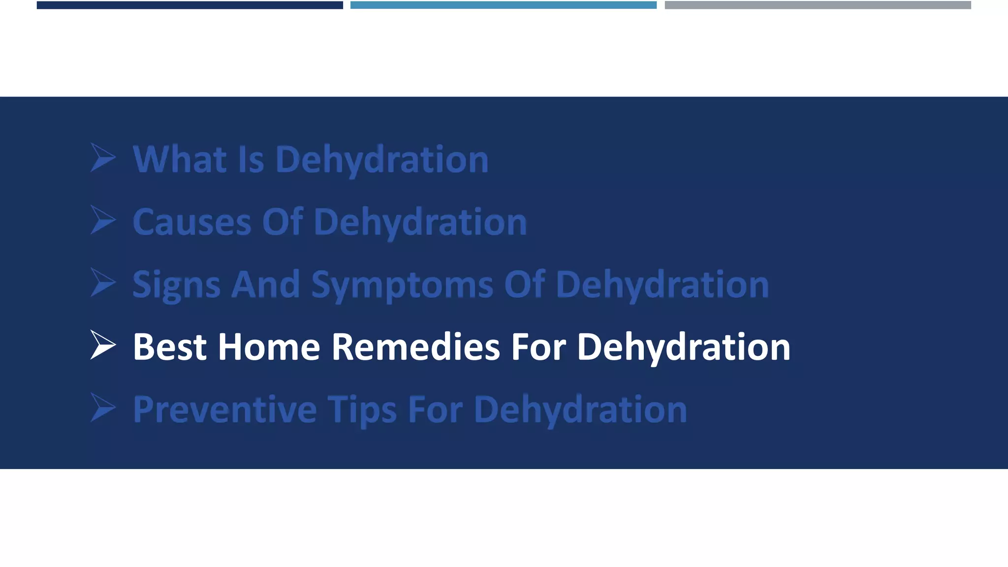 Home remedies to treat dehydration | PPT