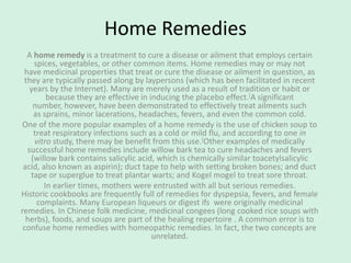 Home remidies | PPTX