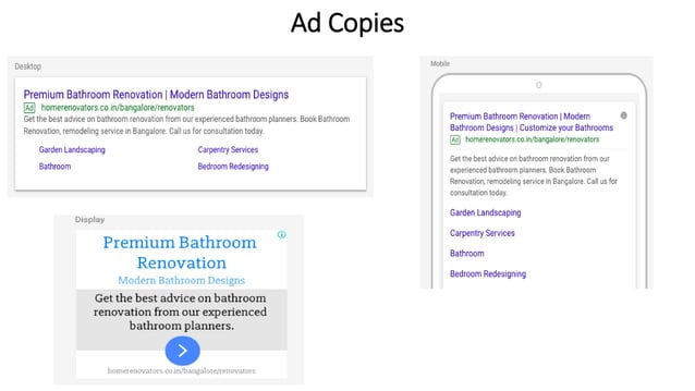 Example of an AdWords report | PPTX