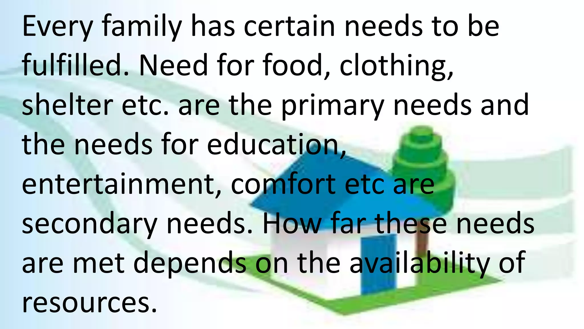 Managing Family Resources | PPT