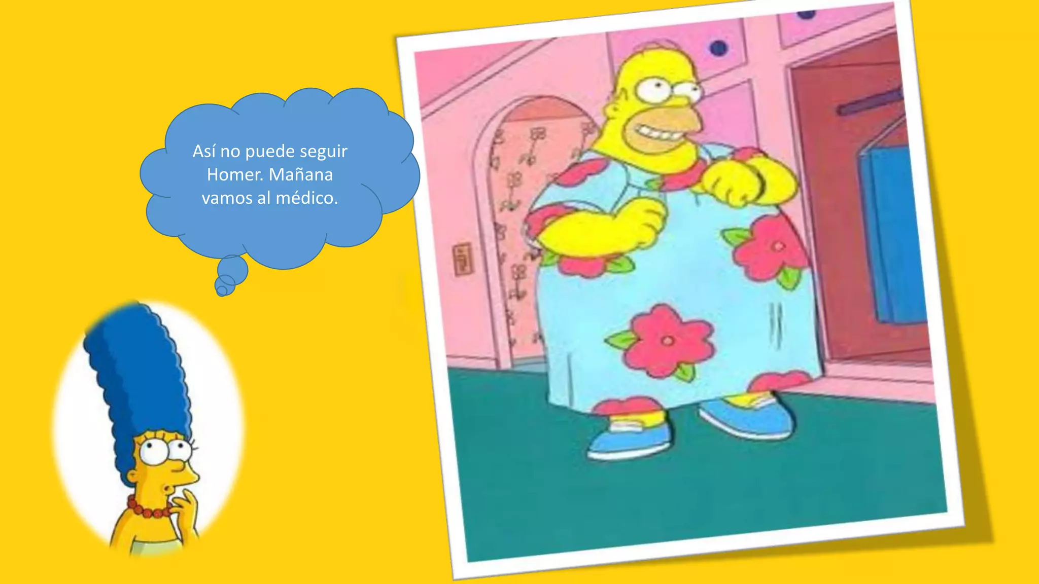 Homer gordo, nutrientes y alimentos