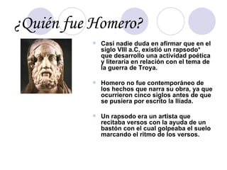 Homero y la Ilíada | PPT