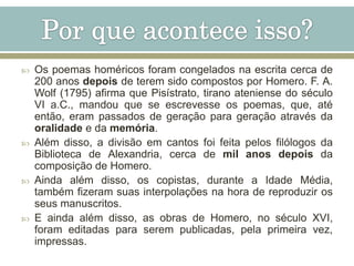 Homero e seus poemas | PPTX