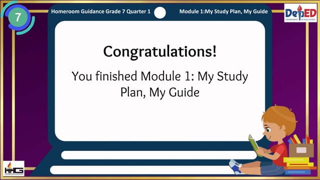 Homeroom-Guidance STUDY PLAN, GUIDE IN Q1 | PPTX