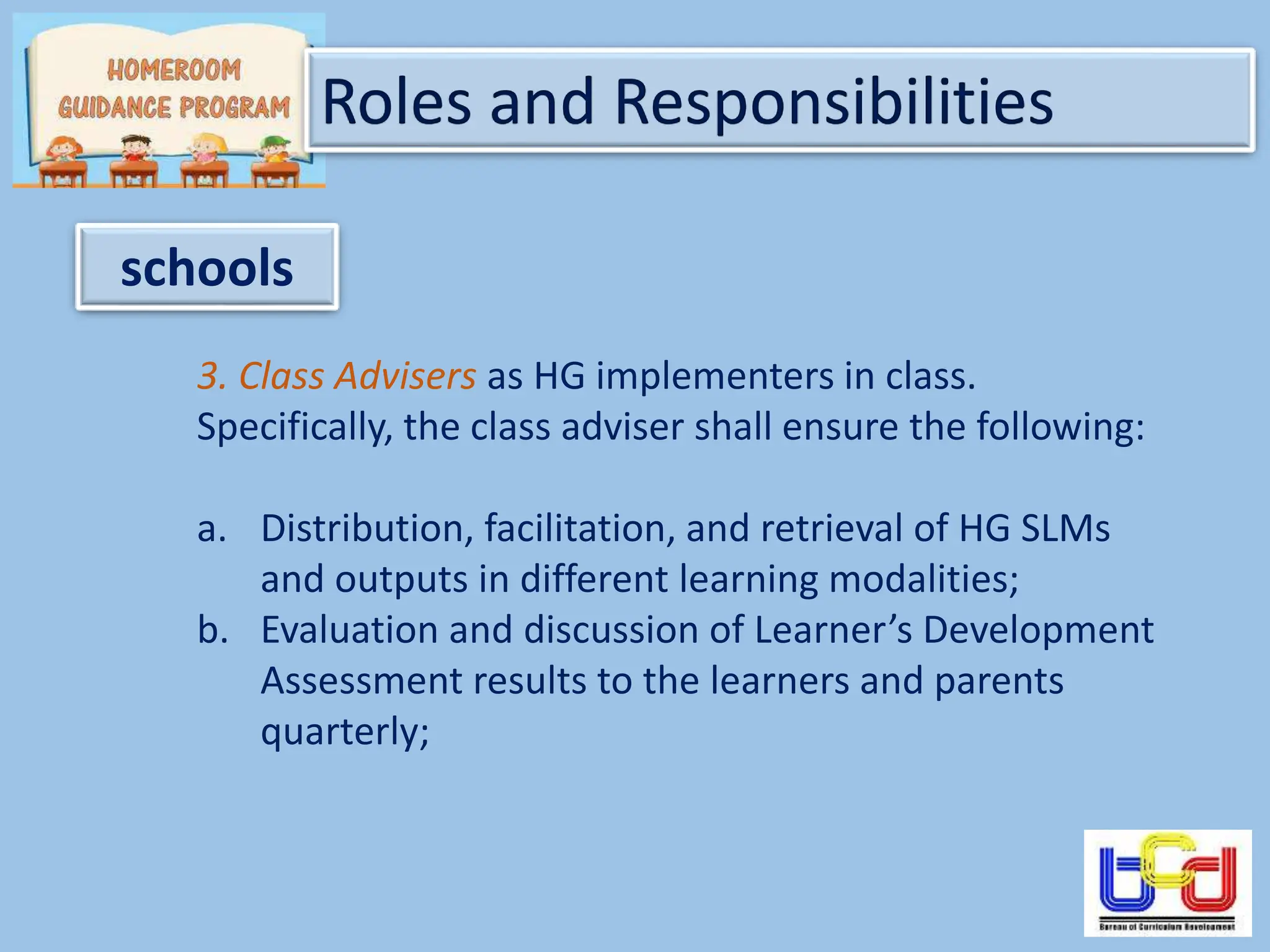 Homeroom-Guidance-Program.pptx | Educational Assessment | Education