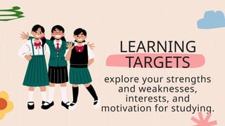 Homeroom Activity: Identifying Strengths, Weaknesses, Interests, and ...