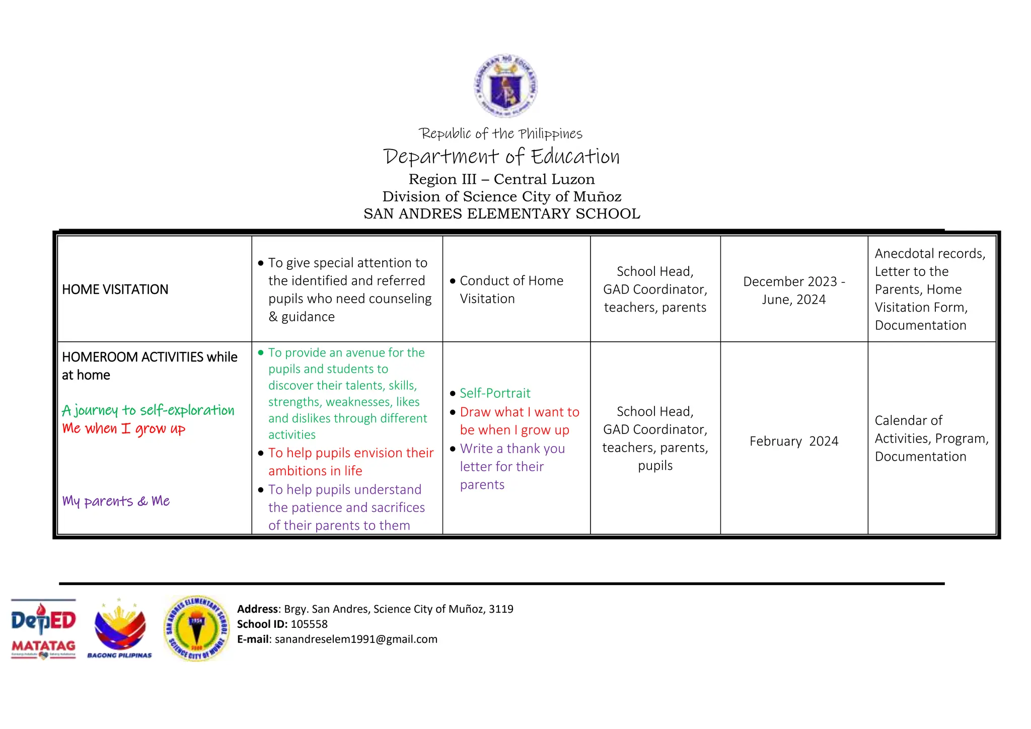 Homeroom Guidance action plan 2023-2024.docx