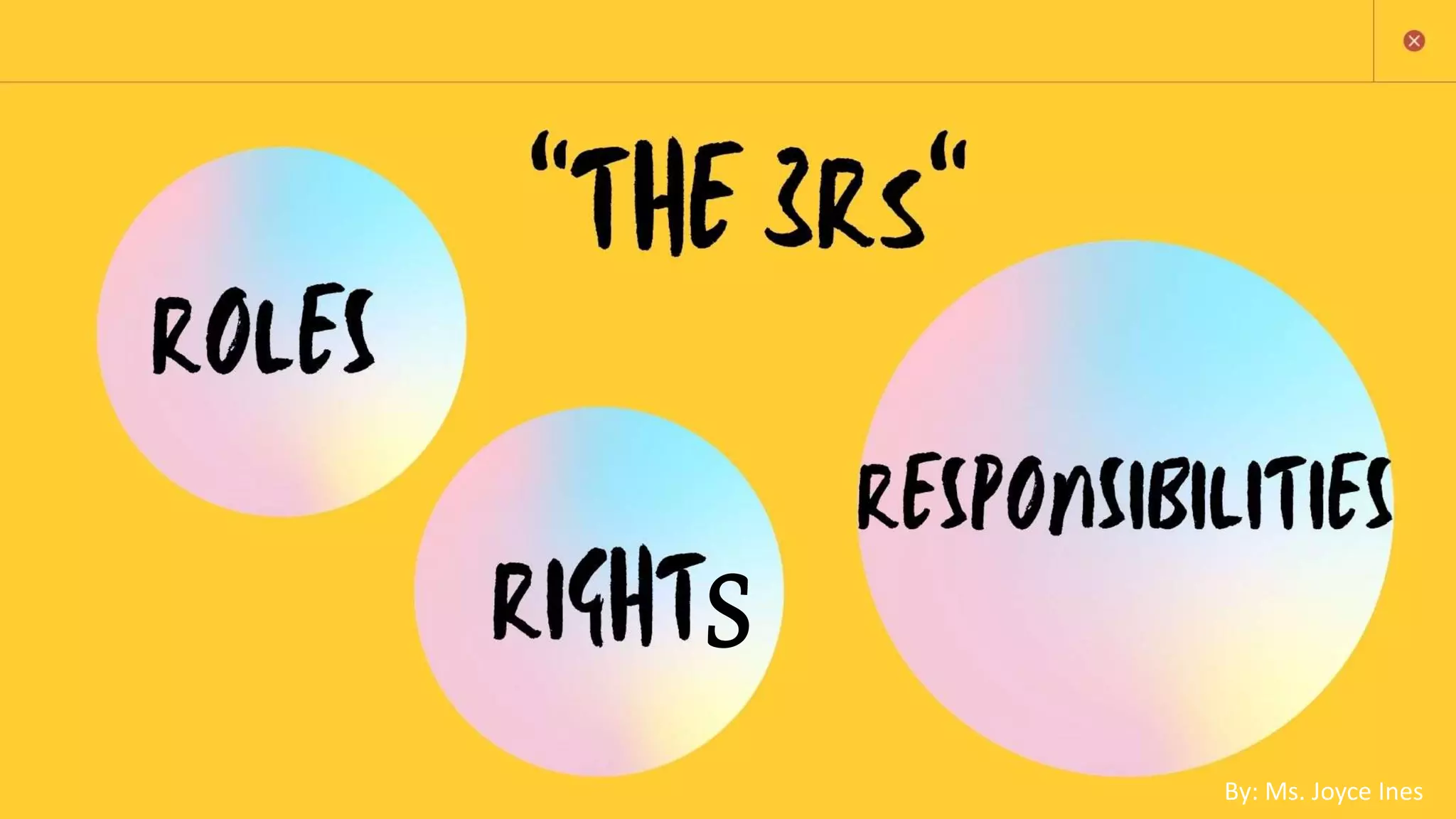 Grade 9 Homeroom Guidance Module 3 "The 3Rs" (1st Quarter) | PPTX