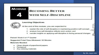 Grade 9 Homeroom Guidance Module 3 "Becoming Better with Self ...