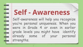 Homeroom Program 1 - Self Awareness.pptx