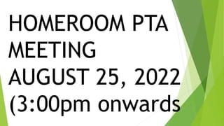 FREE HOMEROOM PTA MEETING PPT NARRATIVE REPORT FROM FIRST, 59% OFF