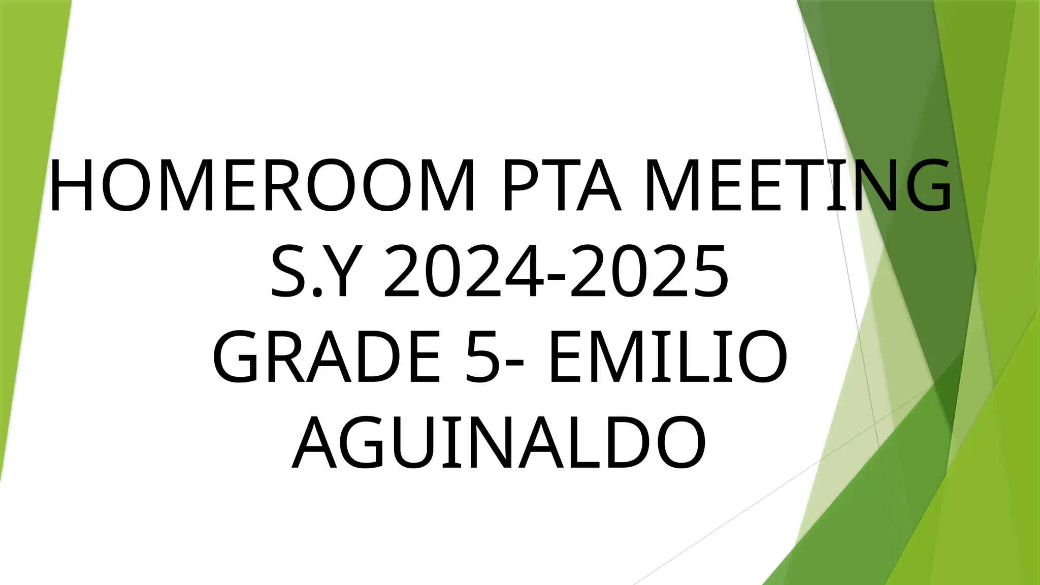 HOMEROOM PTA MEETING AGENDA.pllllllllptx | PPTX