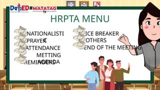 HomeRoom PTA Meeting PPT for template.pptx | Education