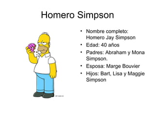 Simpson Family Tree In Spanish