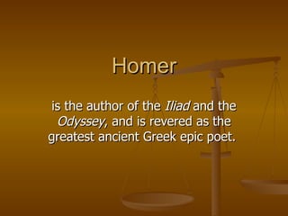 Homer’s iliad | PPT