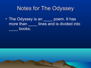 Homer’s The Odyssey | PPT