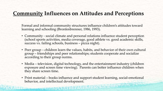 Home, School, and Community Influences | PPTX | Daycare and Pre-School ...