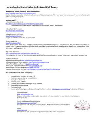 Making Your Library Work for Homeschoolers Workshop: Student/Parent ...