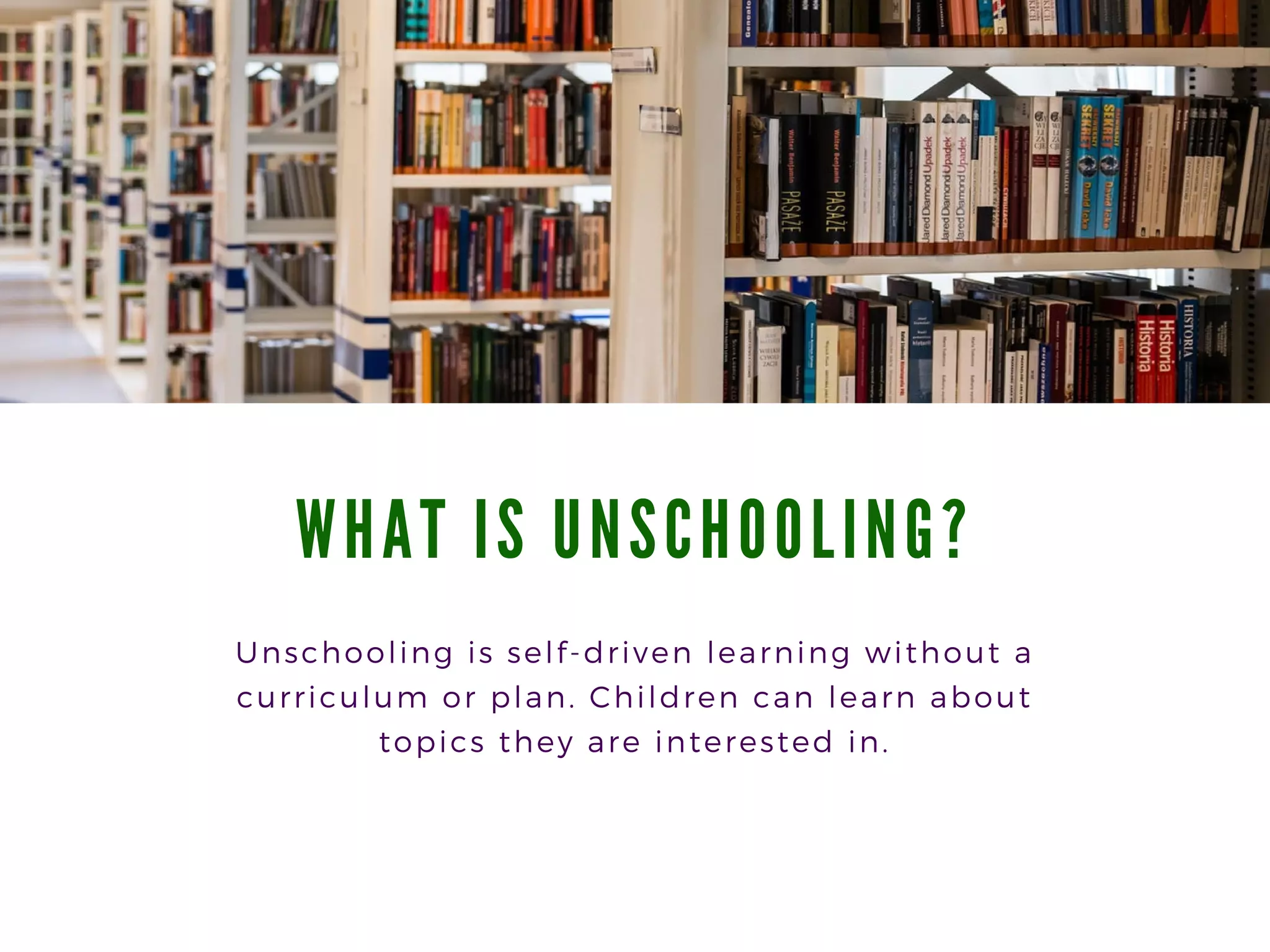 Homeschool Systems: Unschooling | PDF