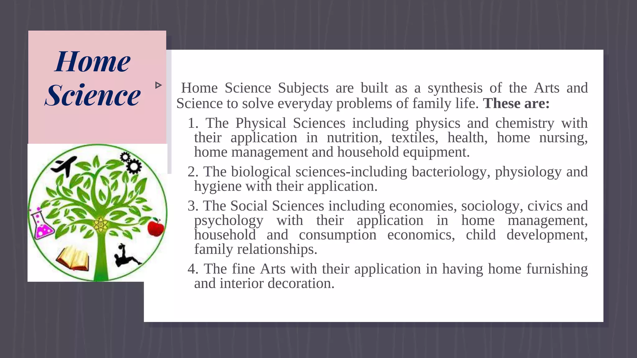 Home science- scope and career opportunities | PPTX