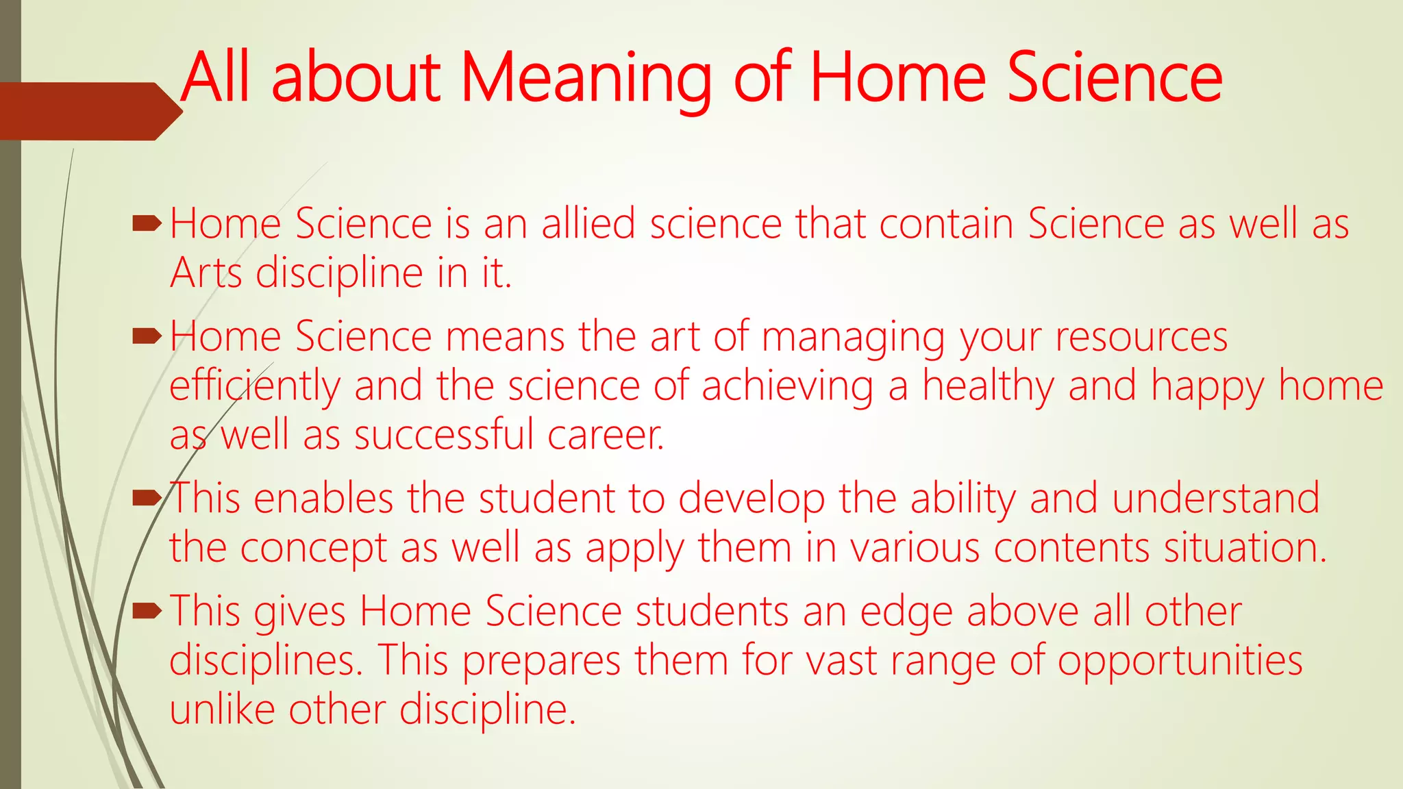 Home science | PPTX