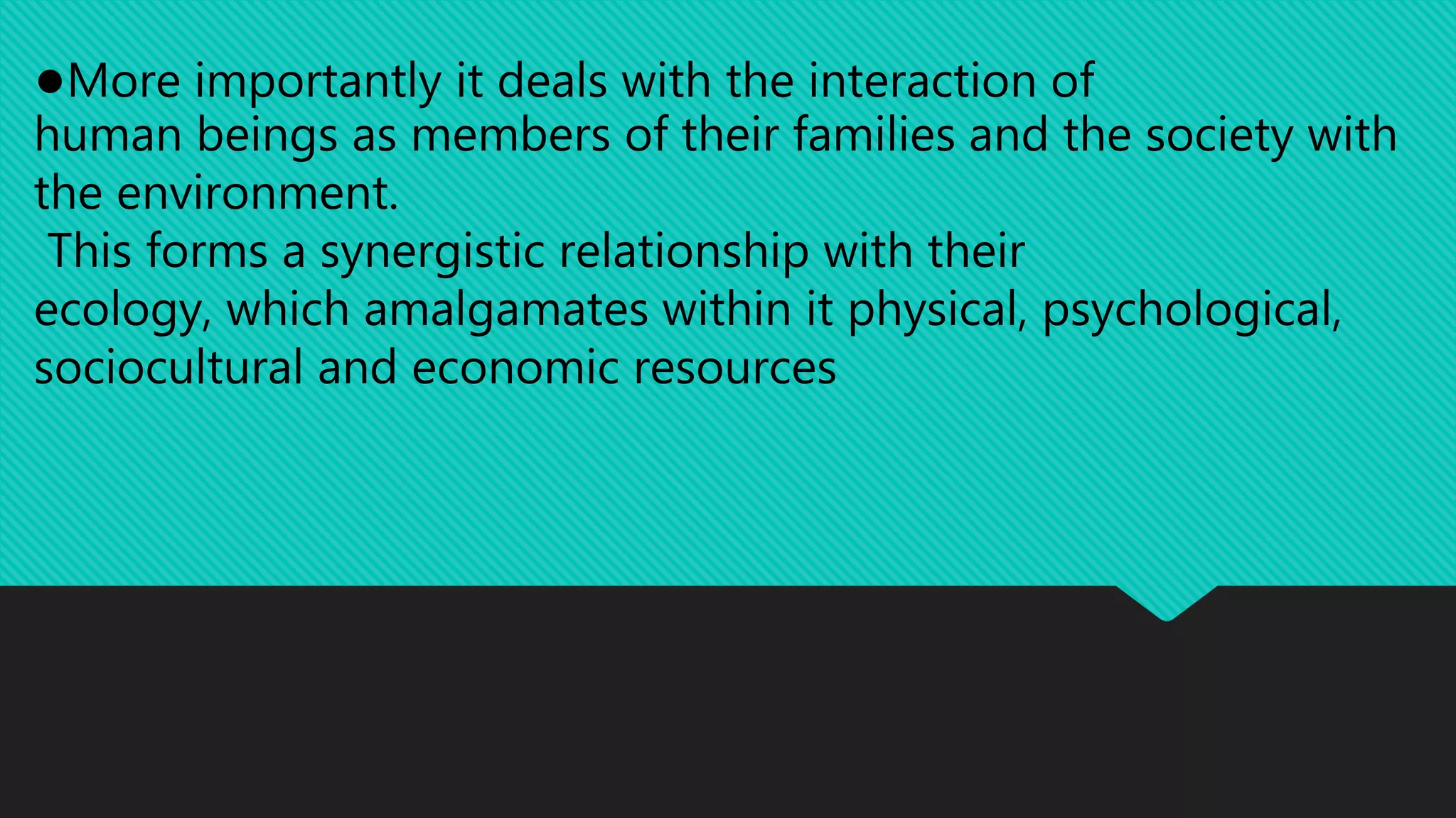 Introduction Human Ecology and Family Sciences chapter 1 | PPTX