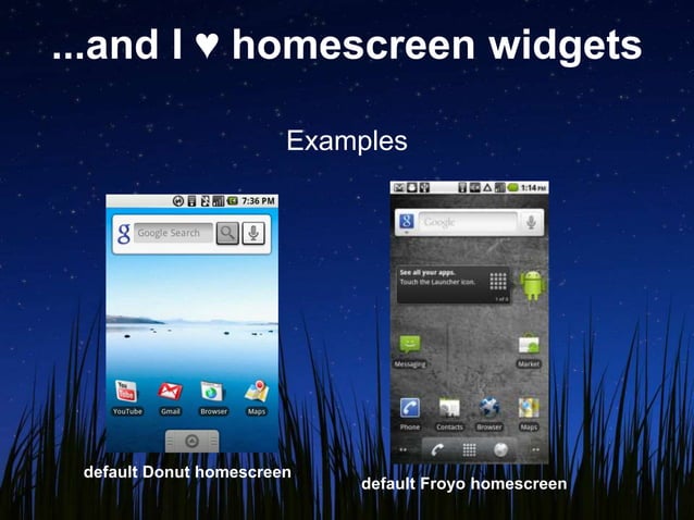 Android Homescreen Widgets Demystified | PPT