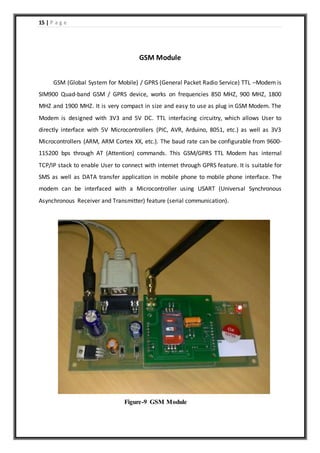 Report on Embedded Based Home security system | DOCX