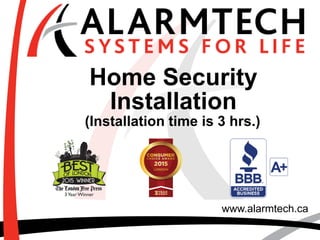 Alarmtech Systems For Life Installs a Home Security System. | PPT