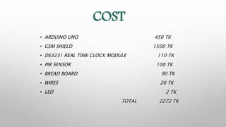 Home security system using iot | PPTX