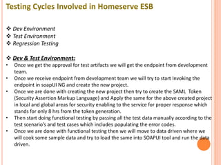 ESB Testing | PPTX | IT and Internet Support | Internet
