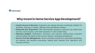 Home Service App Development: Revolutionizing Convenience and Efficiency | PDF