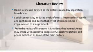 Research on Home sickness of college students | PPTX | Education
