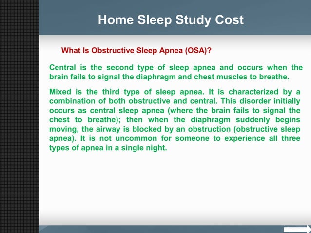 Home sleep study cost | PPT