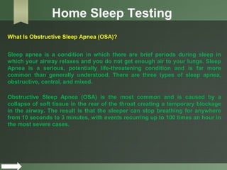Home sleep testing | PPT